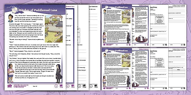 The Witches of Puddlemud Lane Fiction Reading Comprehension