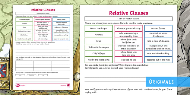 Relative Clauses KS2 Game | Primary Resources (teacher made)