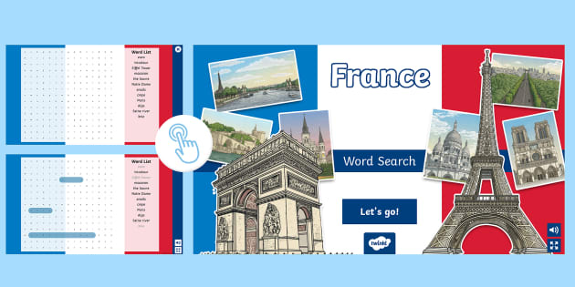 👉 France Interactive Word Search (Teacher-Made) - Twinkl