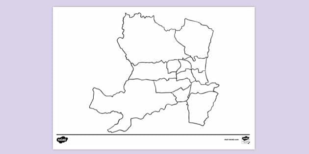 Map of Aberdeen Colouring Sheet | Colouring Sheets - Twinkl