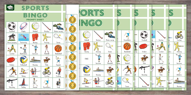 Sports Bingo Game Printable Twinkl Party Twinkl