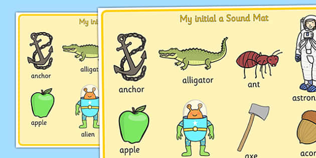 Initial a Sound Mat (Hecho por educadores) - Twinkl