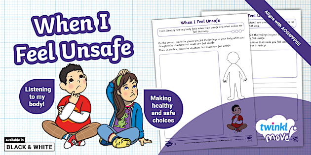 Personal Safety Activity Sheet for Early Years