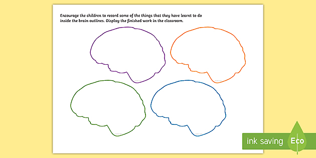 Brain Template For Kids