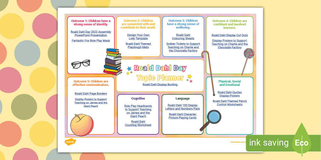 Roald Dahl Day Topic Planner (teacher made) - Twinkl