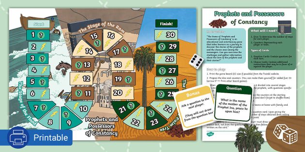 Stories of the Prophets and Possessors of Constancy Board Game