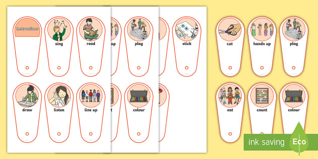 New EAL Starter Instruction Fans (teacher made) - Twinkl