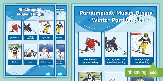 Winter Paralympics Poster - Indonesian (teacher made)