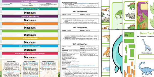 EYFS Dinosaurs Bumper Planning Pack (teacher made) - Twinkl