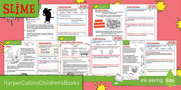 FREE! - Slime | Reading Comprehension Pack | KS2 Resources