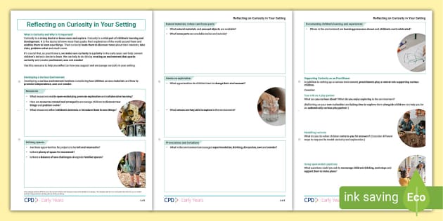 Reflecting on Curiosity in the Early Years | CPD | Twinkl