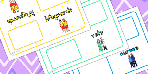 FREE! - People Who Help Us Table Signs (teacher made)