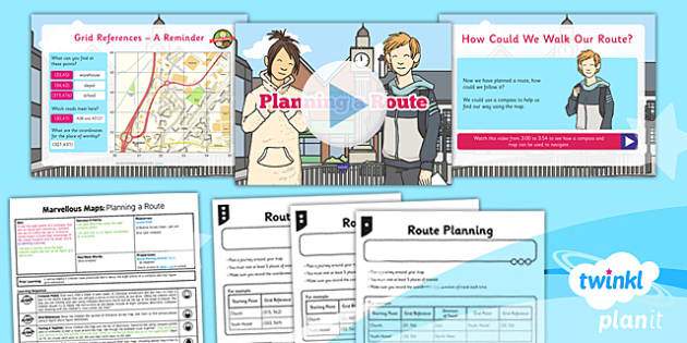 Planning a Map Route Lesson Plan 5 - Year 5 Geography
