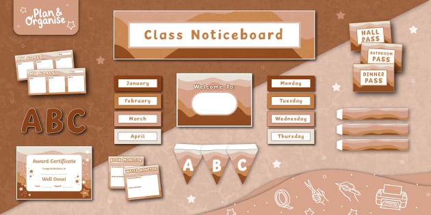 FREE! - Classroom Display Pack | Desert Boho - Twinkl