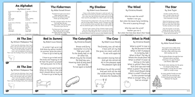 Mixed KS1 Poems Resource Pack - Teaching Resource - Twinkl
