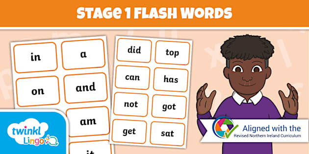 Stage 1 Flash Words