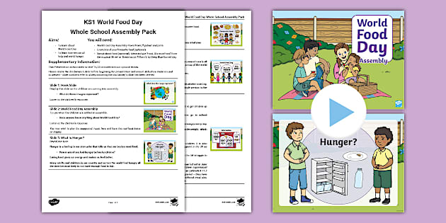 KS1 World Food Day Assembly Pack - Twinkl