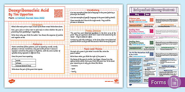* NEW * Level 3 June 2022 Journal Contract and Guided Reading Pack