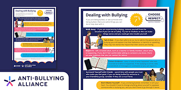 FREE! - Dealing with Bullying Top Tips Poster (teacher made)