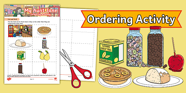 My Aunt Jane Ordering Activity (teacher made) - Twinkl