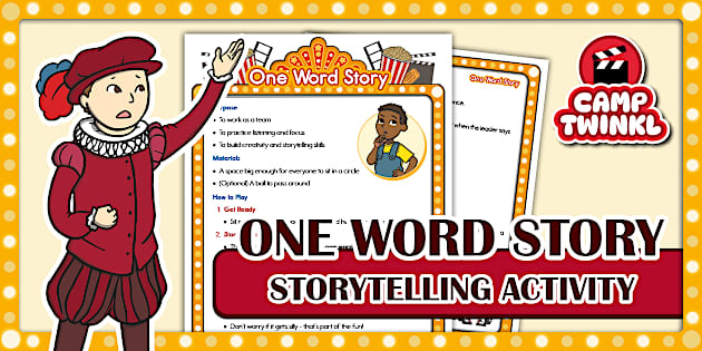 Drama Game: One Word Story Primary Storytelling Activity