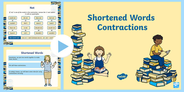 Introduction to Shortened Words PowerPoint - Twinkl