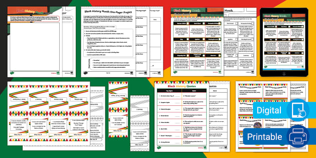 6th-8th Grade Black History Month Lesson Plan | Twinkl USA