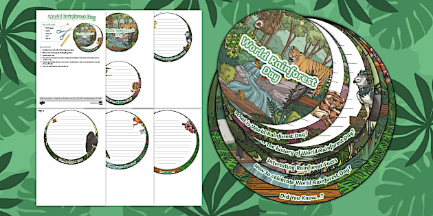 World Rainforest Day Circles Booklet - Twinkl Science