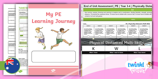 Move PE Years 3-4 Physical Distanced Multi-Skills Assessment Pack