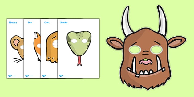 The Gruffalo Role Play Masks - The Gruffalo, resources, mouse