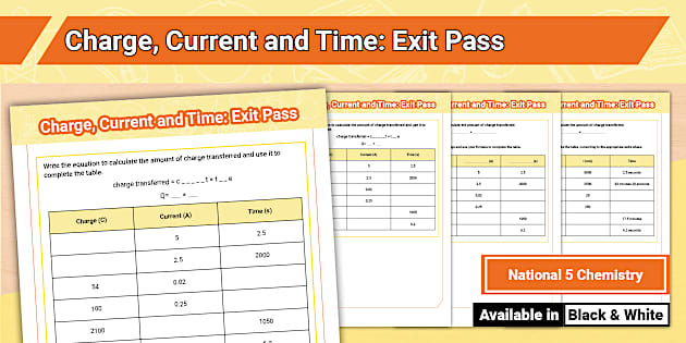 Charge, Current & Time Exit Pass