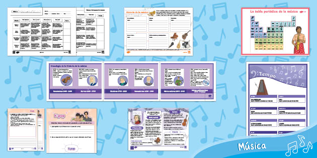 Pack | unidad 1 | Música | 7º Básico | (teacher made)