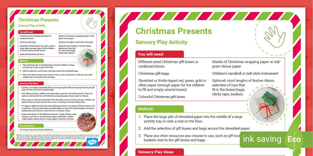 Christmas Presents Sensory Play Activity | Twinkl - Twinkl