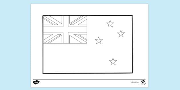 FREE! - New Zealand Flag Colouring Sheet | Colouring Sheets