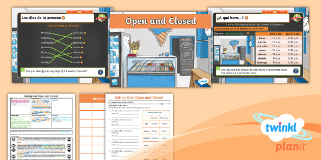 👉 PlanIt Year 5 Spanish Lesson: Open and Closed
