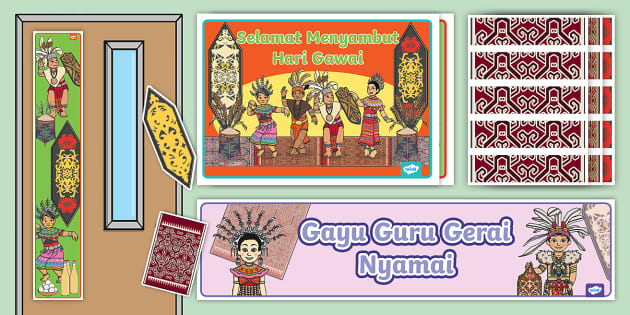 Gawai Classroom Decoration Pack (teacher made) - Twinkl