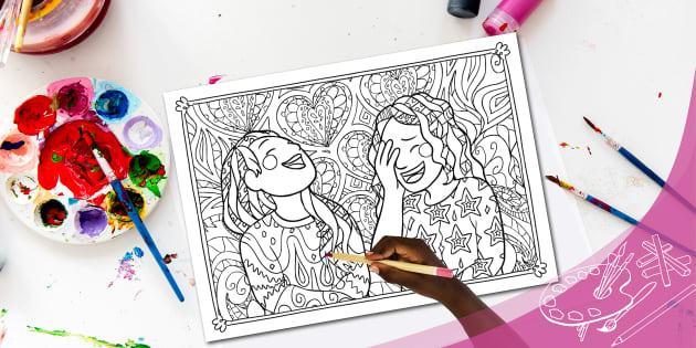 April Fools' Day Mindfulness Colouring Activity Poster