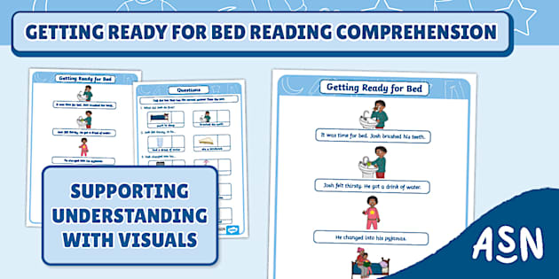 Getting Ready for Bed Comprehension with Visual Supports