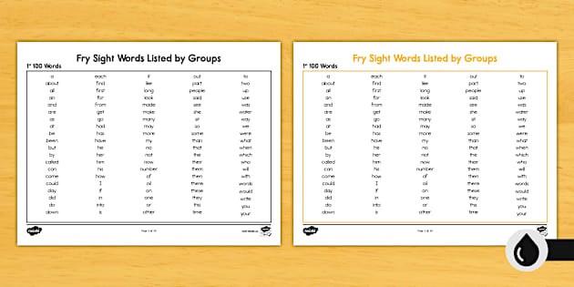 first sight words uk