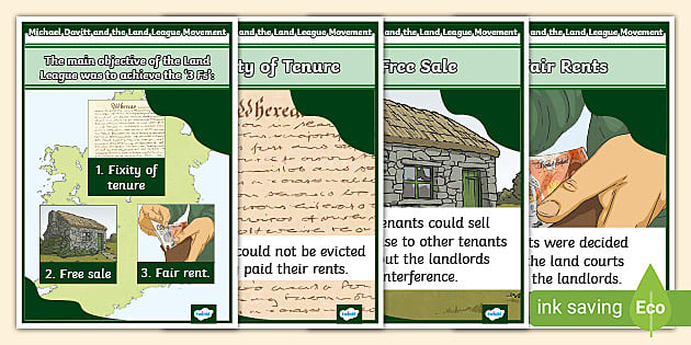 Michael Davitt and The Land League (Display Posters)