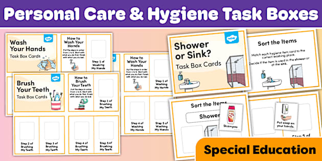 Functional Life Skills Task Boxes | Personal Care & Hygiene