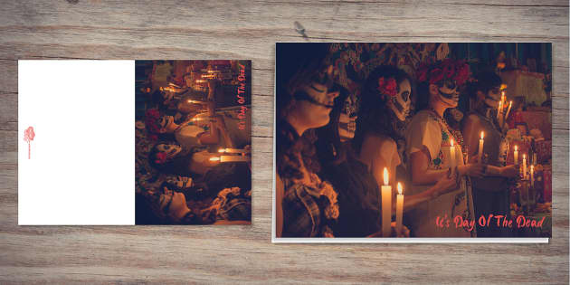 Day Of The Dead Image Card | Twinkl Party (teacher made)