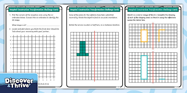 Hospital Transformation and Co-ordinates Challenge Cards
