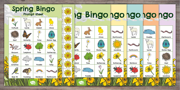 Spring Bingo Game Printable | Twinkl Party (teacher made)