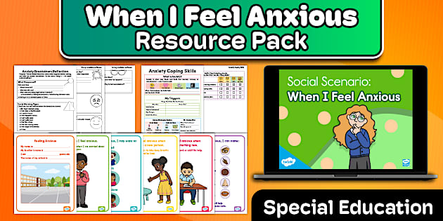 When I Feel Anxious Social Story Resource Pack