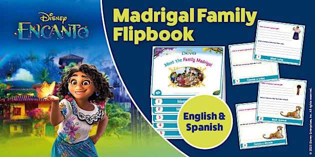 Encanto: English/Spanish Meet the Madrigal Family Flipbook