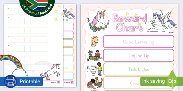 Unicorn Reward Chart (teacher made) - Twinkl