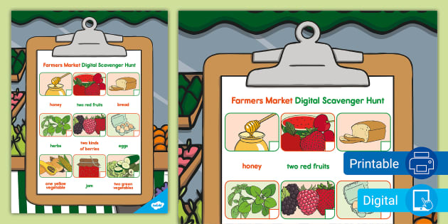 Farmers Market Digital Scavenger Hunt (l'enseignant a fait)