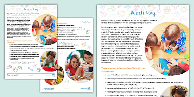 An Overview of Puzzle Play (teacher made) - Twinkl