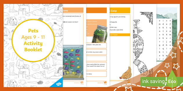 Pets Activity Booklet (Ages 9 - 11) (teacher made) - Twinkl